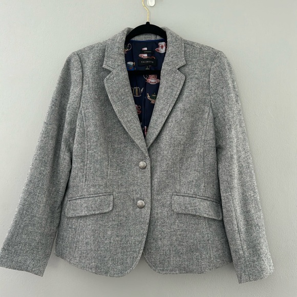 Talbots | Jackets & Coats | Talbots Aberdeen Wool Blend Herringbone ...